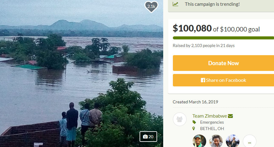 Disapora Initiated Cyclone Idai Relief Campaign Raises US $100,000 ⋆ ...