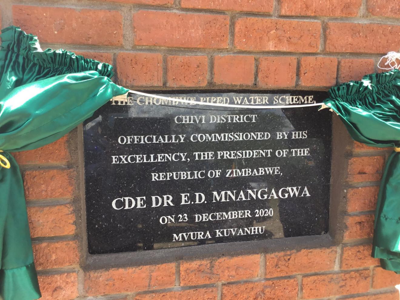 PICTURES: ED Commissions Chivi Water Project – Pindula News