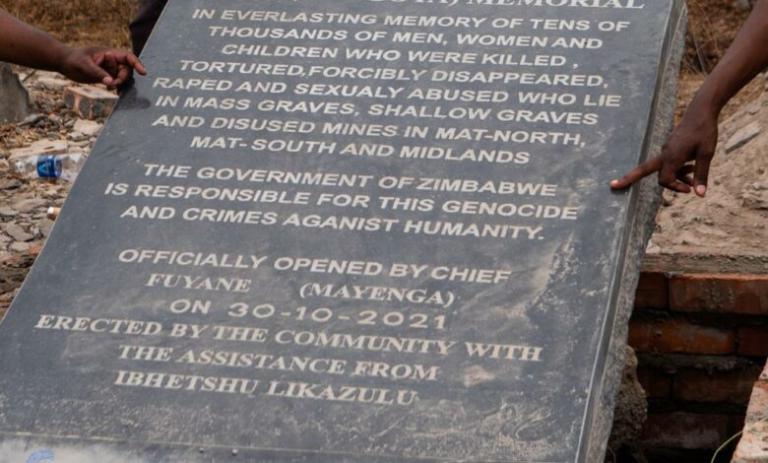 Third Gukurahundi Memorial Plaque Erected At Bhalagwe ⋆ Pindula News
