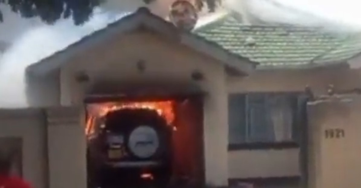 WATCH: Fire Burns A Waterfalls House In A Suspected Solar Battery ...