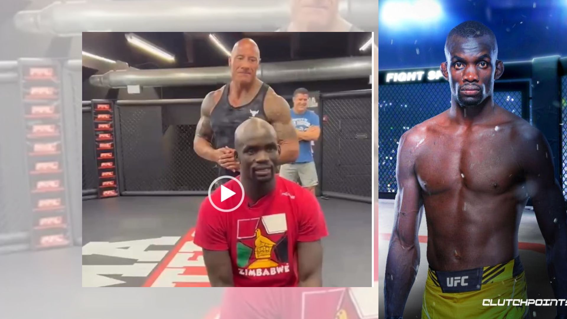 WATCH: Zimbabwean UFC Fighter Gorimbo Meets The Rock ⋆ Pindula News