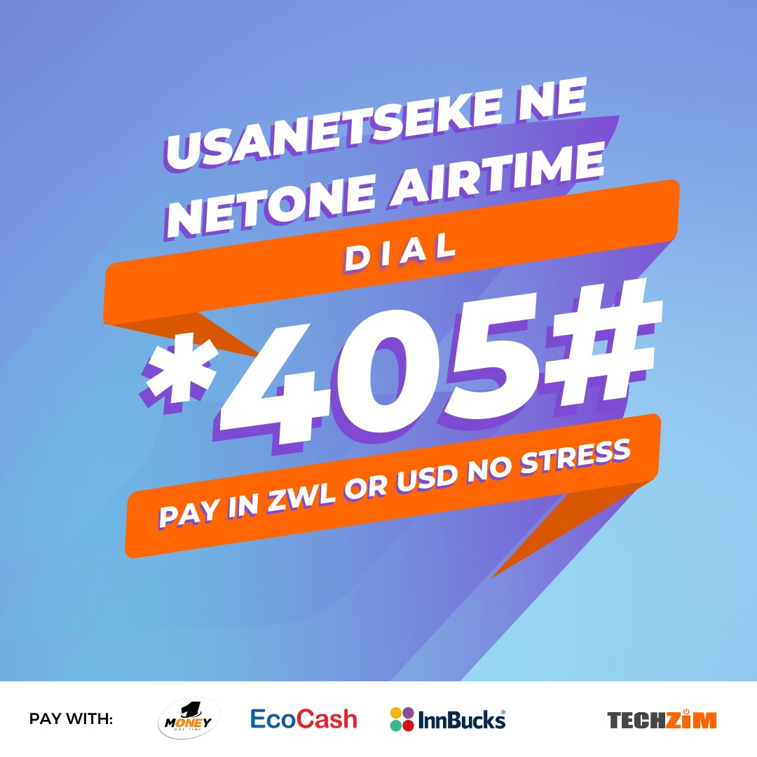 Dial *405# For Easy Purchase Of NetOne Airtime With EcoCash And ...